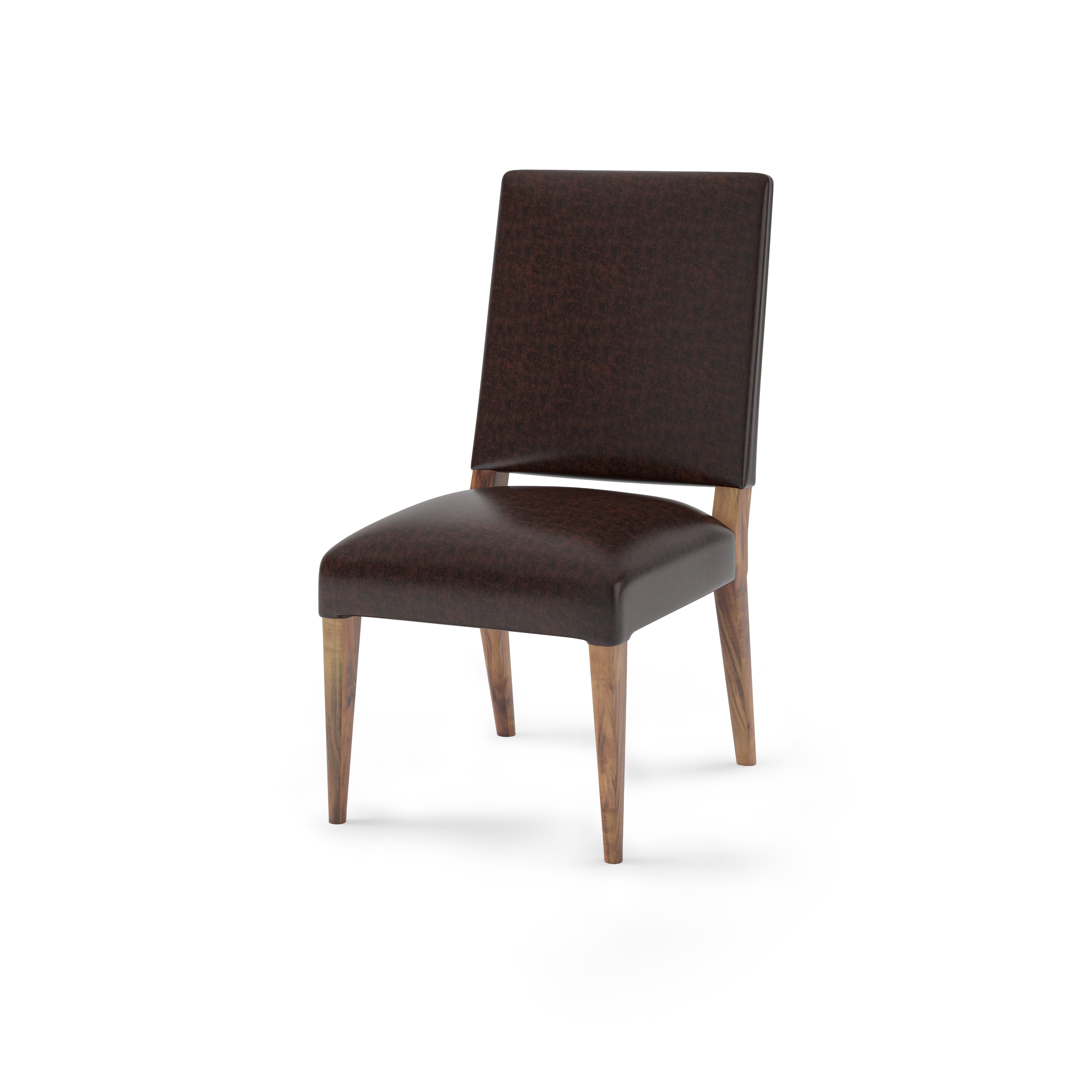Willis Top Grain Leather Dining Chair - Tobacco + Natural – Hickory ...